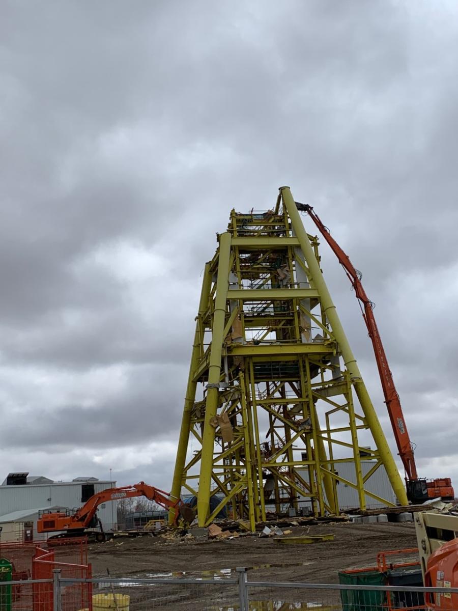 K3 Mosaic South Sinking Headframe Demolition | Silverado Demolition